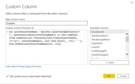 Column From Examples Analytics With Power BI Desktop