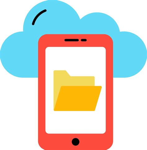 Mobile Cloud Storage 53302171 Vector Art At Vecteezy