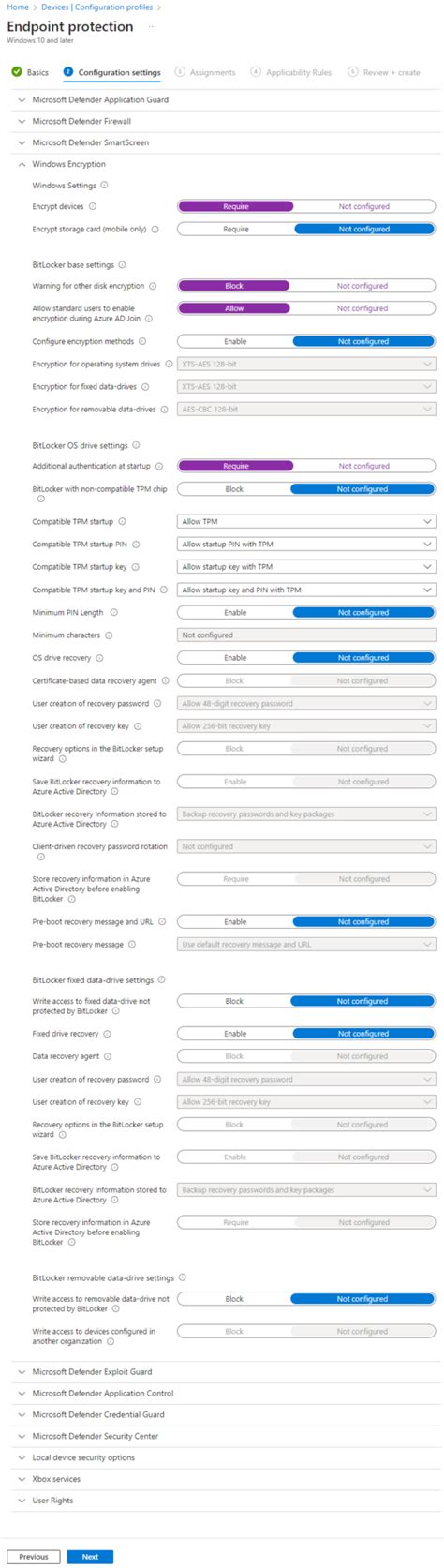 Intune Silently Enable Bitlocker Thedxt