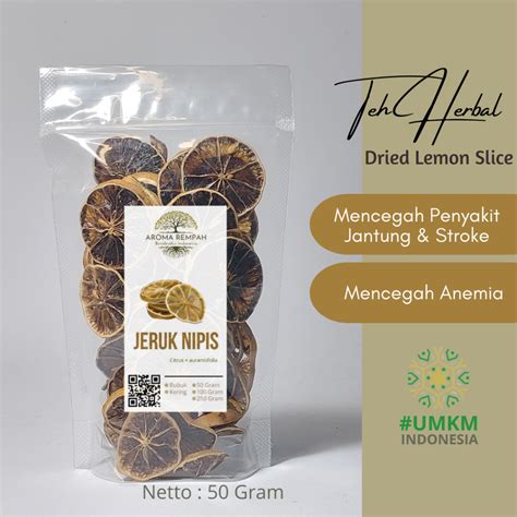 Jual Jeruk Nipis Kering Dried Lime Slice Premium Tea Shopee Indonesia