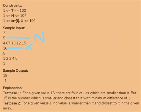 Python Finding Immediate Smaller Than X Stack Overflow
