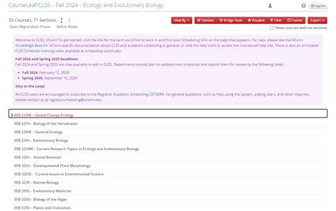 Scheduling Unit List Of Classes