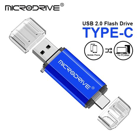 Usb флеш накопитель 2 в 1 Otg типа C 4 ГБ 8 ГБ 128 ГБ 64 ГБ 32 ГБ