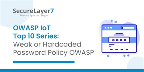 OWASP IoT Top Series Weak Or Hardcoded Password Policy OWASP