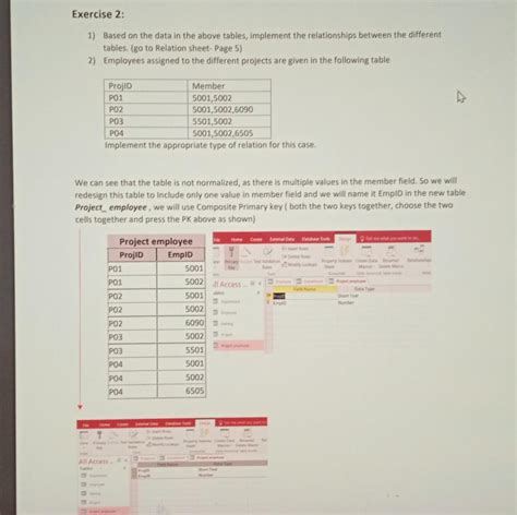 Exercise Based On The Data In The Above Tables Chegg Com