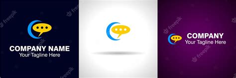 Premium Vector | Chat logo, message logo and speech bubble logo