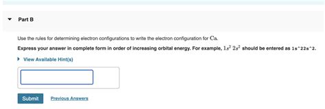 Solved Use The Rules For Determining Electron Configurations Chegg