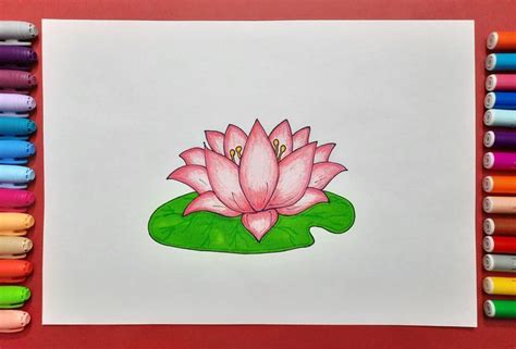 Easy Way To Draw A Lotus Flower