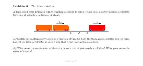 solved problem 6 ﻿the train problema high speed train rounds