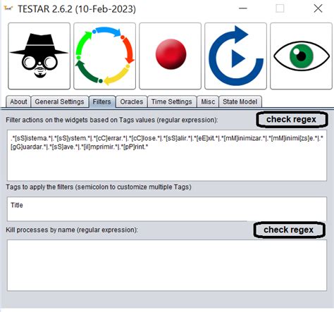 Add GUI Buttons To Verify Regular Expressions Regex Issue TESTARtool TESTAR Dev GitHub
