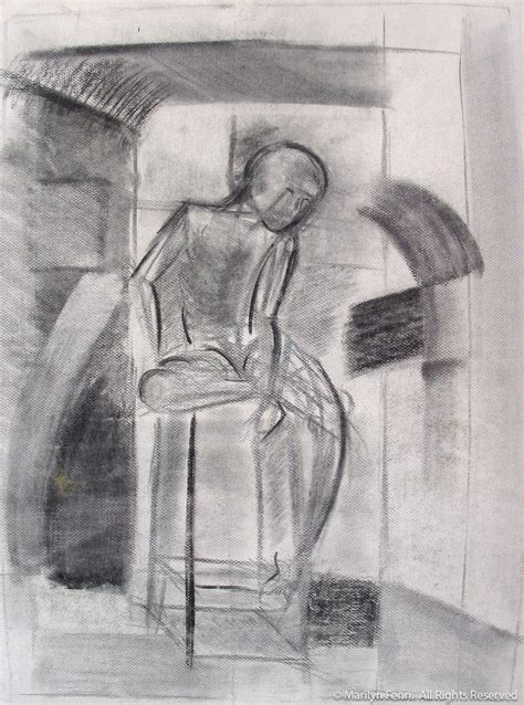 Drawing The Figure In Space Marilyn Fenn In The Studio