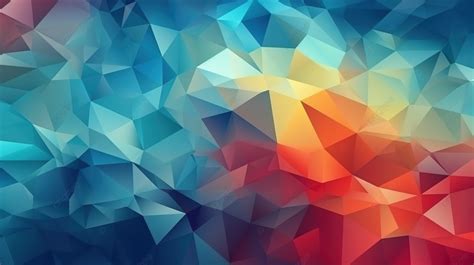 Dynamic Horizontal Geometric Texture With Modern Triangles Low Poly