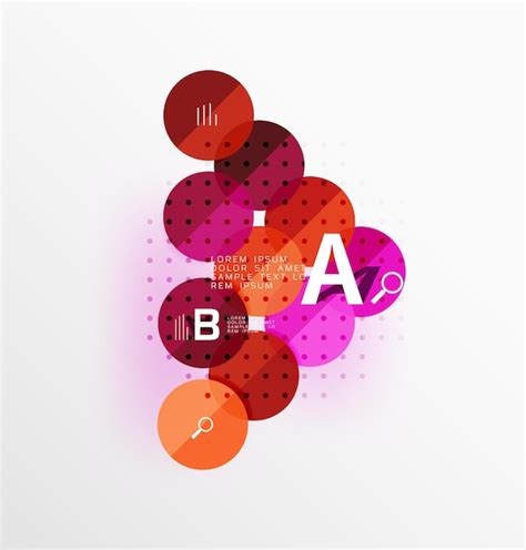 Premium Vector Round Modern Circle Option Infographic Diagram Vector Template Background For