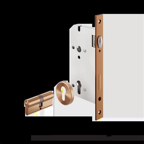 Roller Mortice Lock 60mm Backset Brushed Copper Abi Interiors