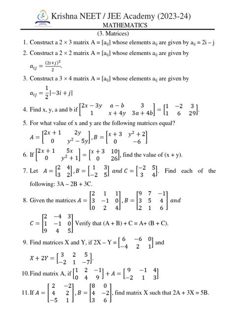 Matrices Download Free Pdf Matrix Mathematics Mathematical Objects