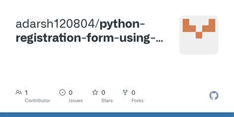Github Adarsh120804python Registration Form Using Tkinter