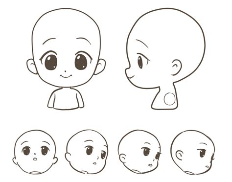 Chibi Face Template