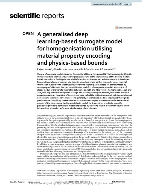 Pdf A Generalised Deep Learning Based Surrogate Model For
