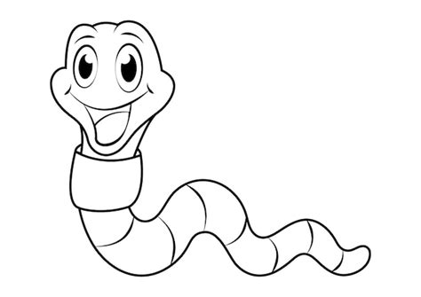 Worm Clip Art Black And White Royalty Free Rf Clip Art Illustration