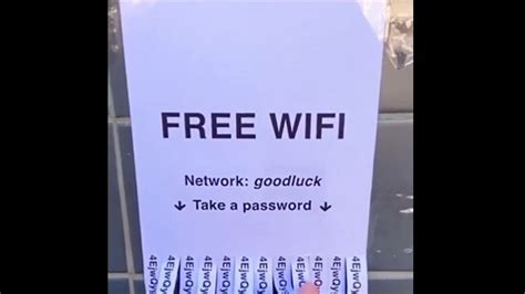 Video About Free WiFi Ends With A Hilarious Password Related Twist Trending