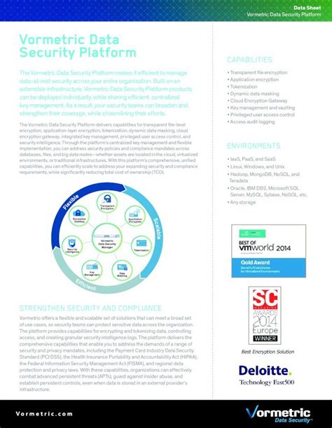 Pdf Vormetric Data Security Platform Dcsr Uk · Vormetric