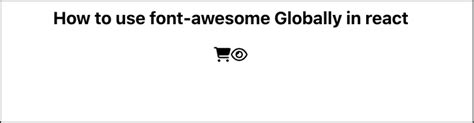 How To Set Up Font Awesome In React Dev Community