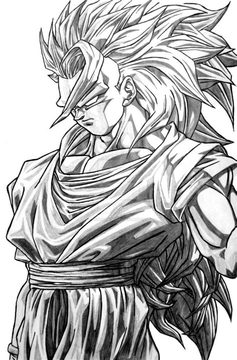Dbz Goku Ssj3 Drawing