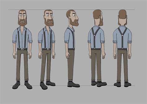 Fredrick - 2D Character Turnaround, Kane Mann in 2025 | Character turnaround, Cartoon character ...