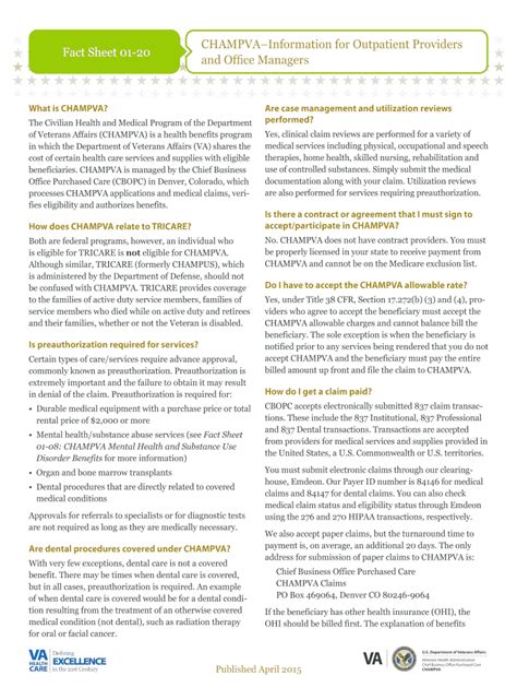 Fillable Online Va Fact Sheet 01 20 This Is An Informational Fact