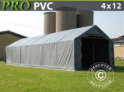 Lagertält Pro 4 X 12 X 2 X 3 1 M Pvc Grå