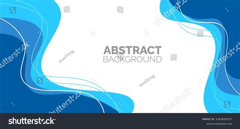 Abstract Simple Minimal Dynamic Curve Blue Stock Vector Royalty Free