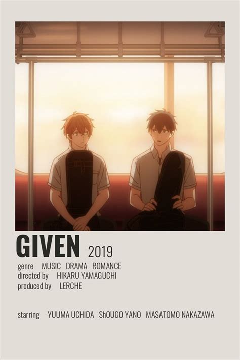 Given Anime Poster Posters Sur Le Thème Given Anime Vvwsb