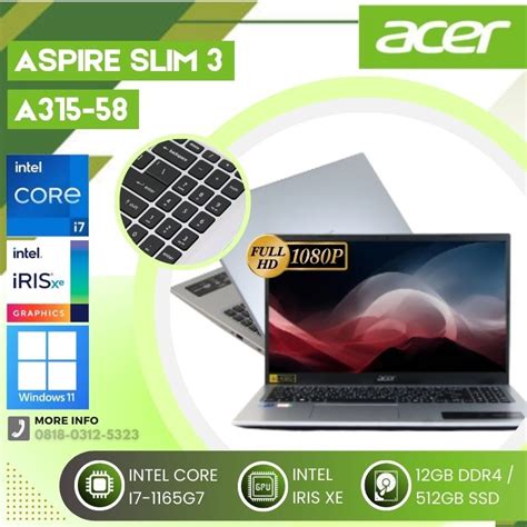 Jual Laptop Baru Layar Fhd Inch Gb Gb Laptop Gaming Generasi Ke Acer Aspire A