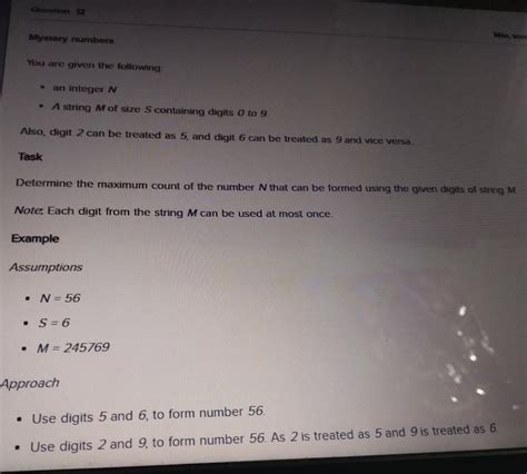 Solved Mystery Number You Are Given The Following An Integer