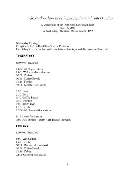 Grounding Language In Perception And Inter Action Gordon College