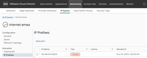 how to customize ip spaces ip allocation with terraform vmware cloud