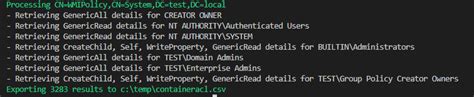 Powershell Is Fun Report On Active Directory Container Permissions