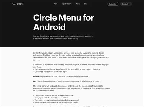 Circle Menu Android By Ramotion A Undefined Template Built At Lightspeed