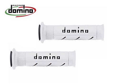A C C Domino Universal Pair Grips White Black Road Racing Diameter