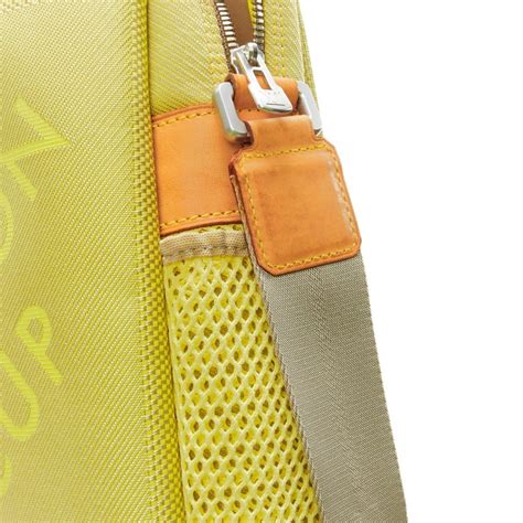 Louis Vuitton 2003 Lv Cup Geant Neon Yellow Damier Canvas Crossbody Bag