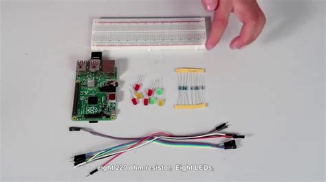 Sunfounder Kit Turorial For Raspberry Pi Led Flowing Lights Youtube