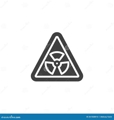 Caution Radiation Hazard Symbol Sign Vector Illustration Isolate On