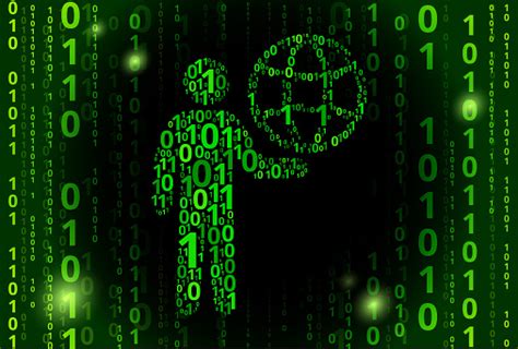 stick figure carrying globe binary code vector pattern background stock