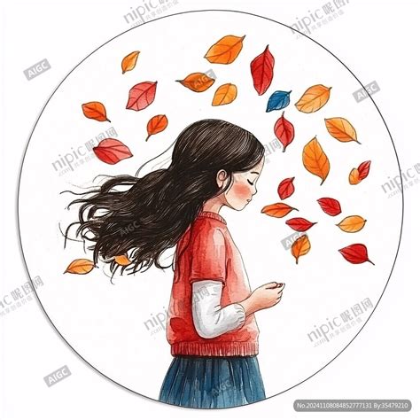 Ai创作图手绘原创插画秋天 原创秋天手绘 手绘四季女孩画明信片 24节气秋天插画 文艺小女孩插画 秋游的好小女孩插画 立秋手绘 霜降节气插画女孩 农家小女孩板栗插画 红叶包装插画 小女孩系列