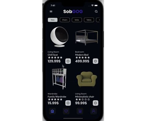 E Commerce App Ui With Support For Dark And Light Mode