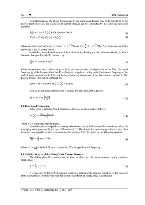 dsp based sensorless speed control of a permanent magnet synchronous