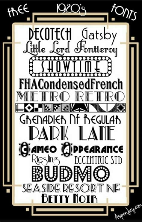 The Great Gatsby Font Style Mazcow