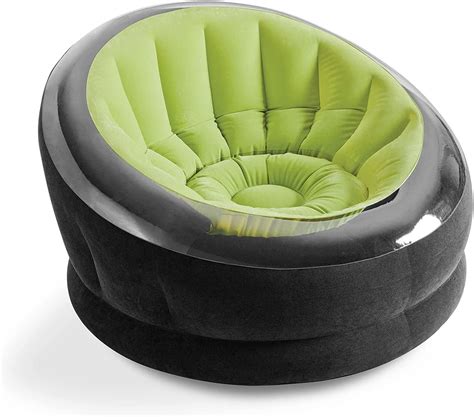 Empire Inflatable Lounge Dorm Camping Chair For Adults Green 3 Pack