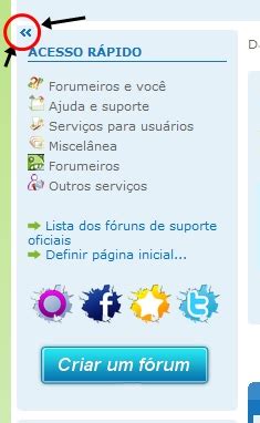Botão para esconder widgets do fórum