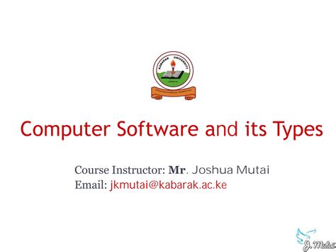 SOLUTION: Computer software and its types - Studypool